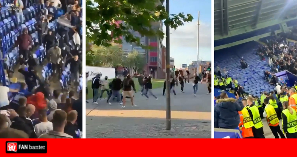 Shocking new footage shows Leicester and Napoli fans attacking each ...
