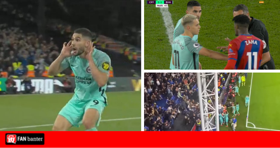 'Shithouse' Neal Maupay confronts Wilfried Zaha and taunts Crystal ...