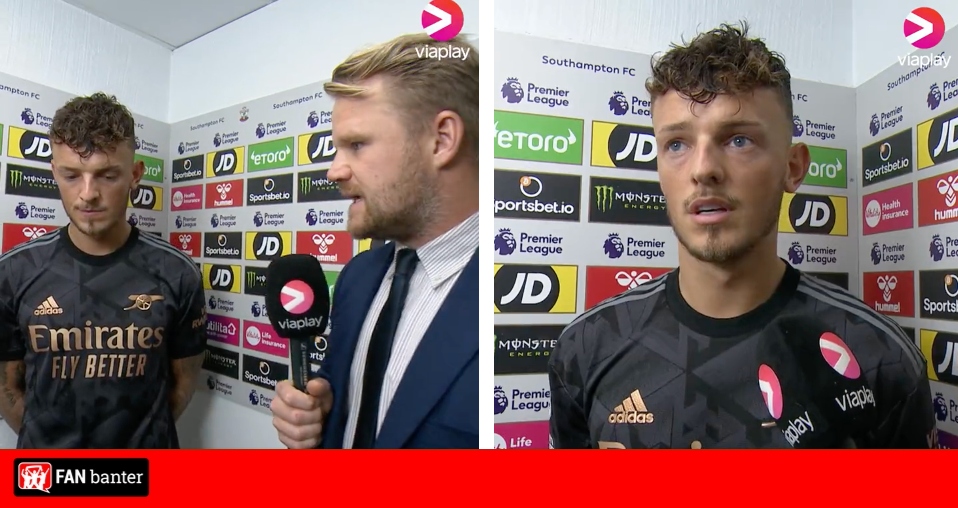 Ben White slammed for "over the top" awkward interview as Arsenal drop ...