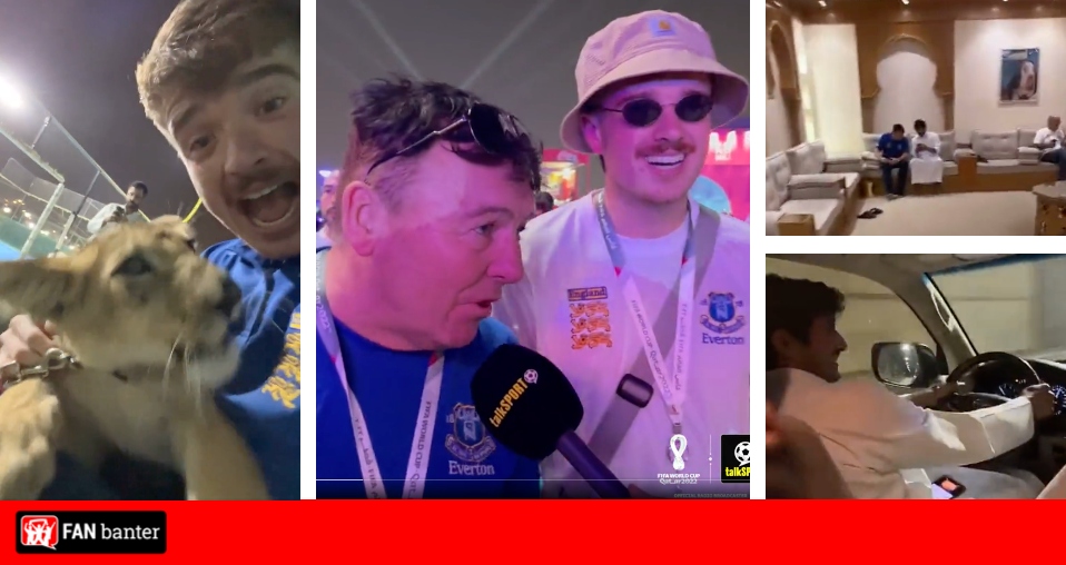 England fans say Sheikh's son 'took them to palace' and met lions ...