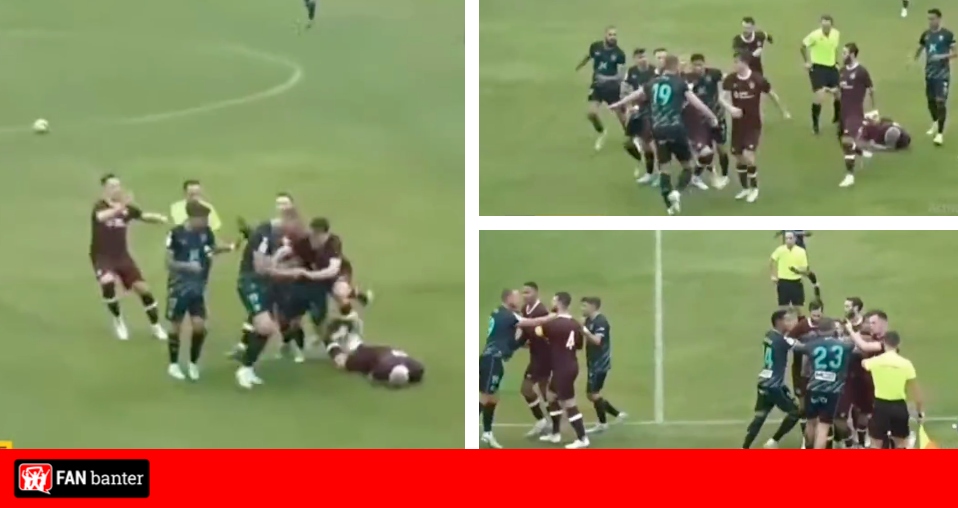 Hearts’ friendly abandoned due to MASS BRAWL between players and staff ...