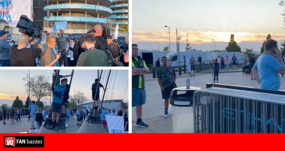 Man City fans mocked over 'small' turnout outside the Etihad ...