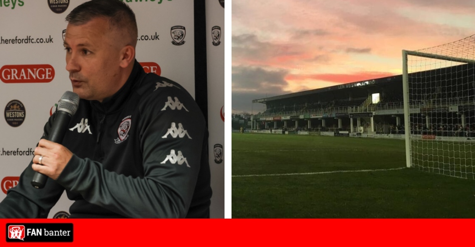 Hereford manager reveals he's spending nights sleeping at Edgar Street ...