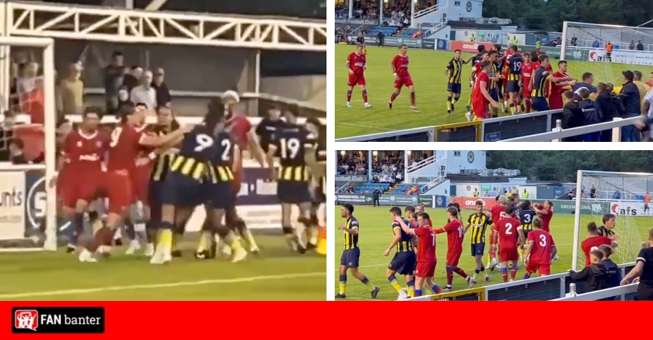 Farnborough v Aldershot friendly sees '22-man brawl' with players and ...