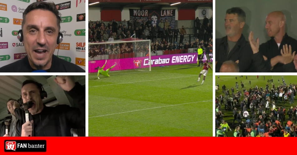 Gary Neville rinsed by viewers over goalgasm commentary as Salford ...