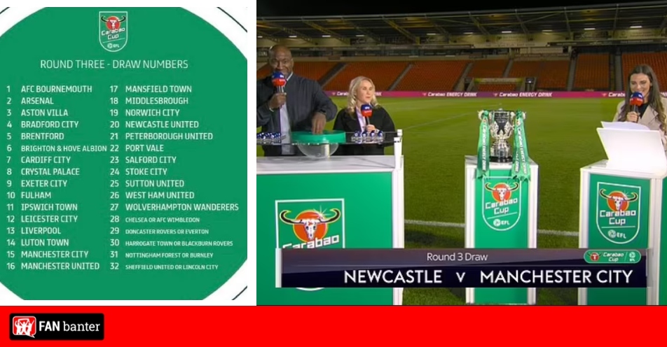 EFL confirm error with Carabao Cup draw involving Newcastle, Man City ...