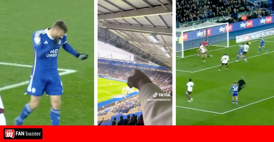 Jamie Vardy punches himself for missing a sitter and scores after ...