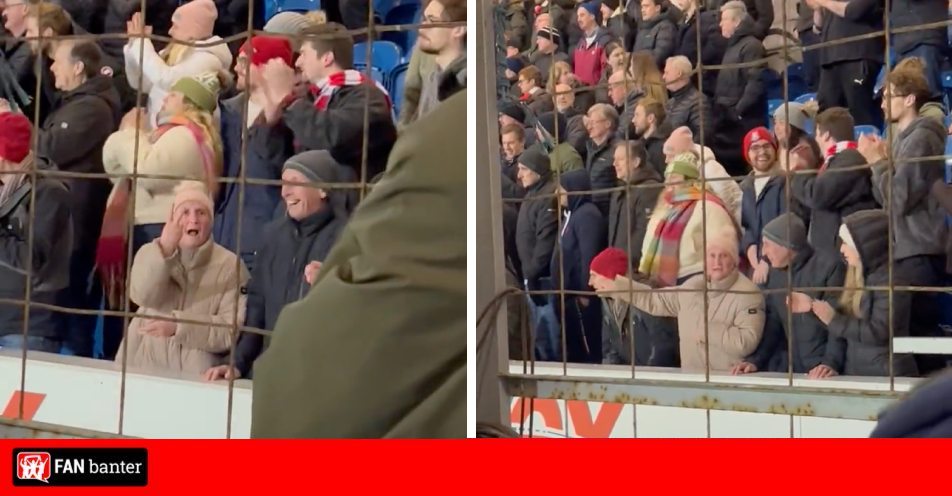 Stoke fan amuses after 'flicking the Vs' towards QPR supporters in six ...