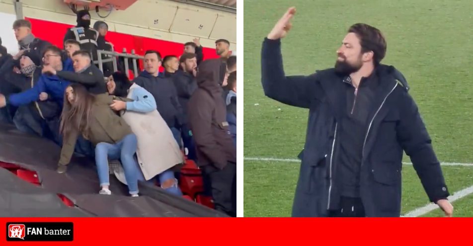 Southampton and Cardiff fans goad each other; Russell Martin taunts ...
