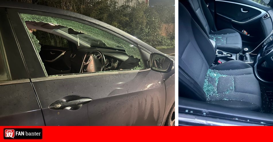 Middlesbrough fan discovers his car window smashed after returning to ...