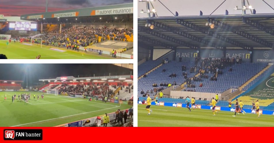 PHOTOS: Away Fans in the Stands - 16th December 2023 - Fan Banter