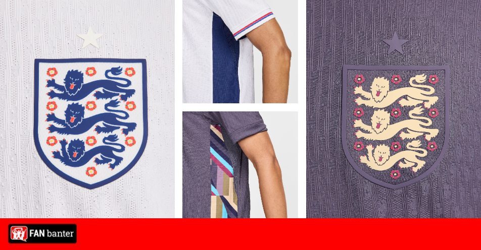 Fans in love with England's new home and away kits for Euro 2024 - Fan ...