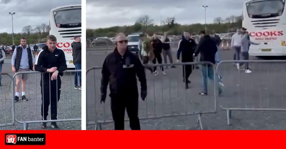 Fan accused of allegedly being racist after being filmed in gone viral ...