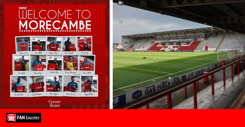 Morecambe surprise fans in announcing the signing of 15 new players all ...