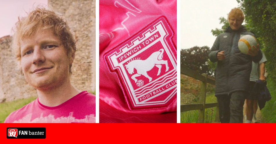 Ipswich Town reveal new 24/25 pink third kit in collaboration with Ed ...