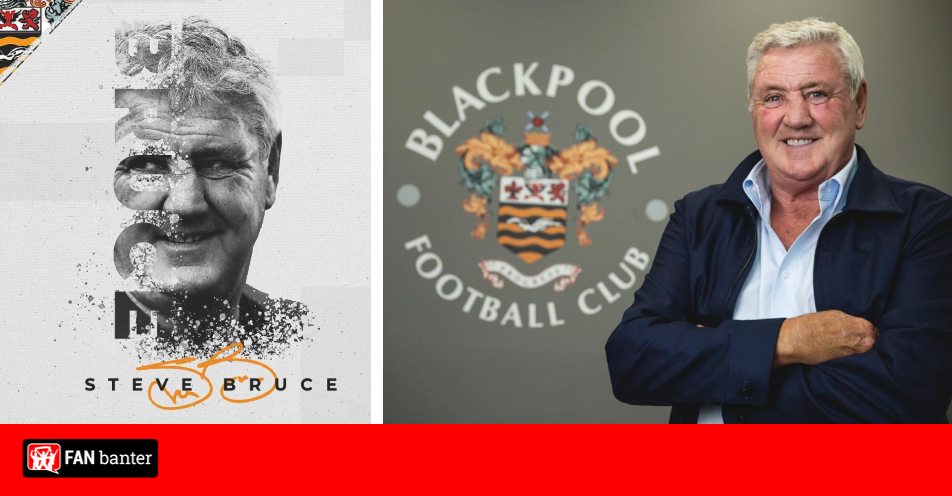 Blackpool reveal the appointment of Steve Bruce as their new head coach ...
