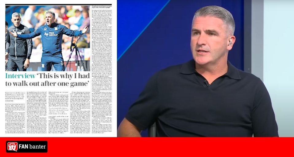 Ryan Lowe reveals real reason behind decision to quit Preston just one ...