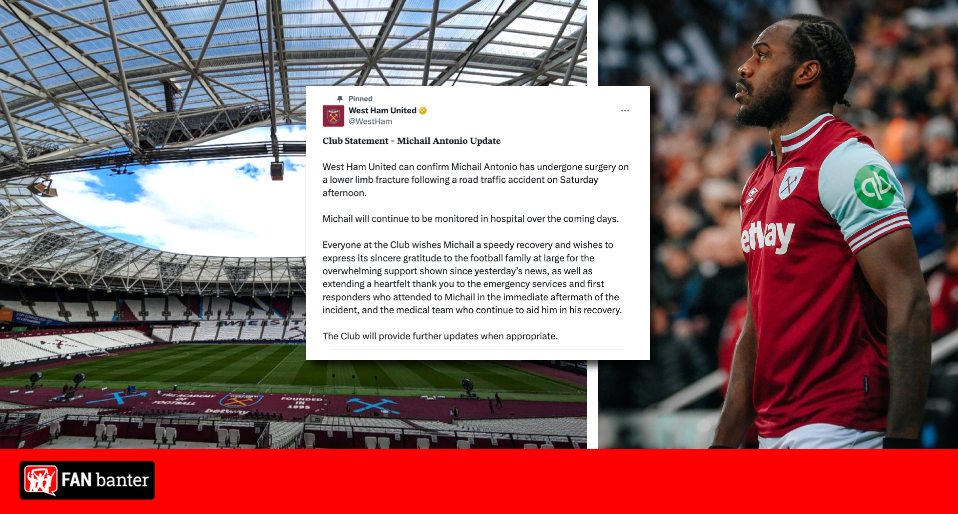 West Ham and Essex Police post further statement on Michail Antonio ...