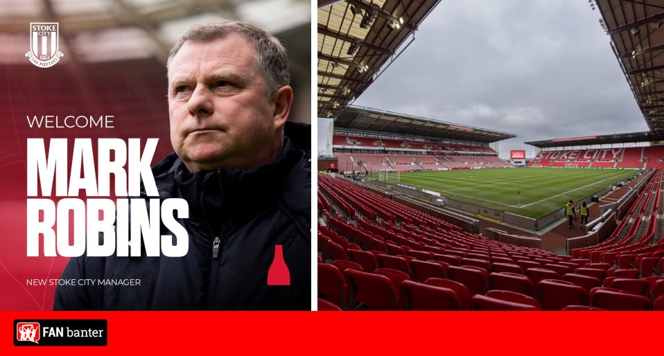 Statement issued as Mark Robins becomes the new manager of Stoke City ...