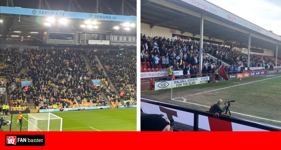 PHOTOS: Away Fans in the Stands – 8th March 2025 - Fan Banter