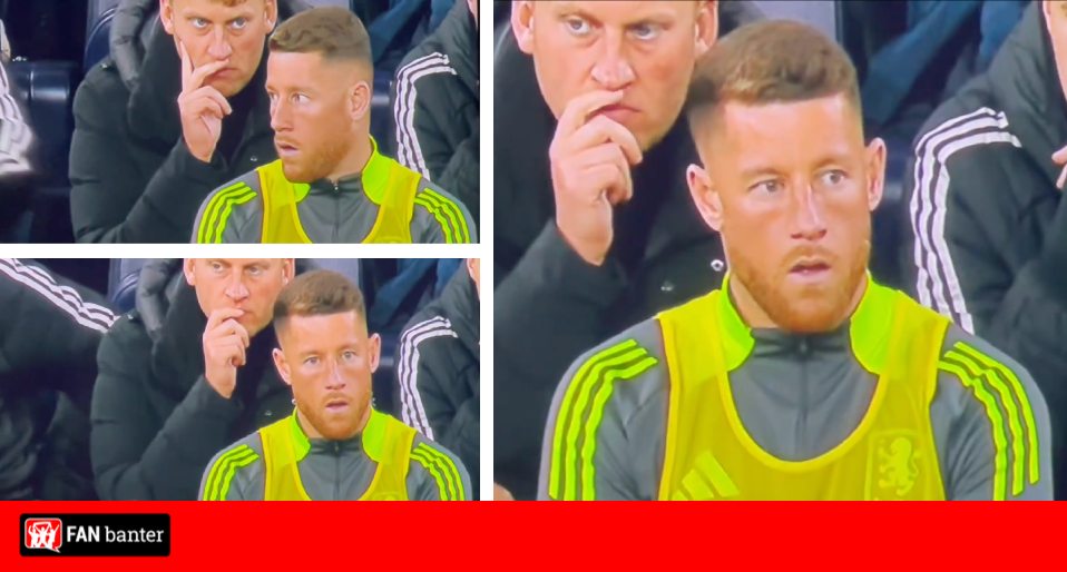 Ross Barkley's reaction to Unai Emery's substitution goes viral | Villa ...