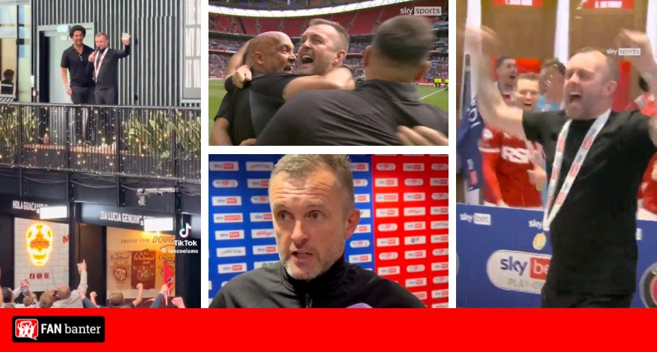 Nathan Jones amuses Charlton fans with speech after winning League One ...