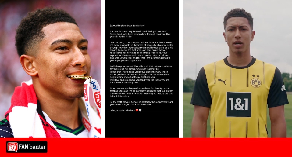 Jobe Bellingham posts farewell message to Sunderland fans as he leaves ...