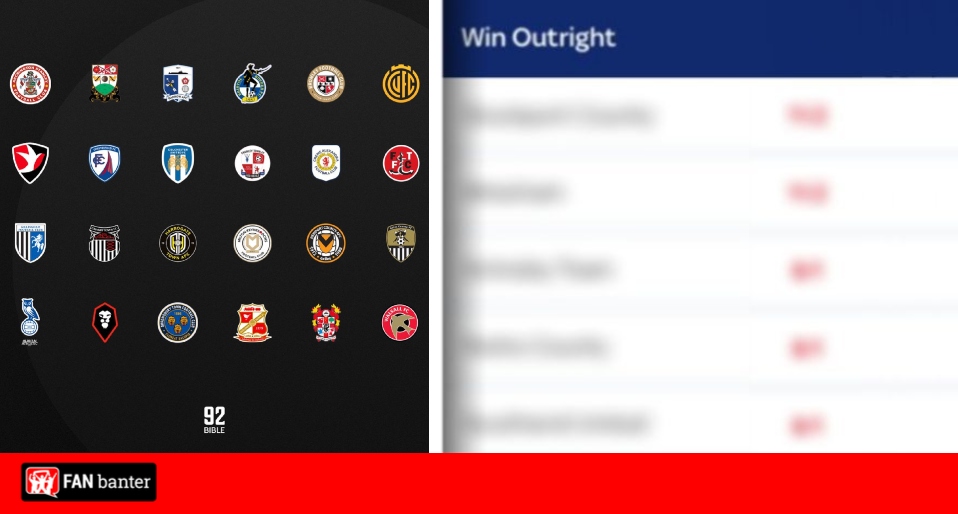 EFL League Two Outright Title Winner, Promotion and Relegation odds ...