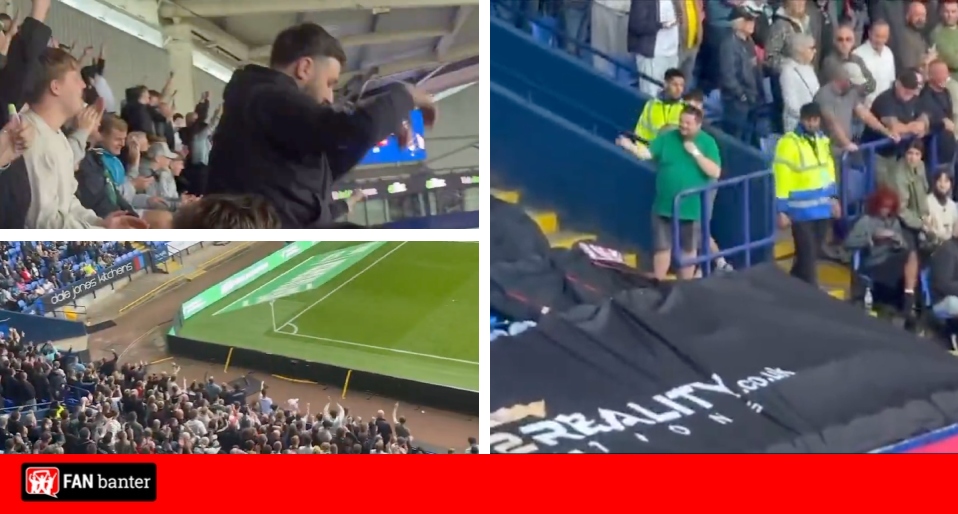Video goes viral of Plymouth fan applauded after embracing stick he got ...