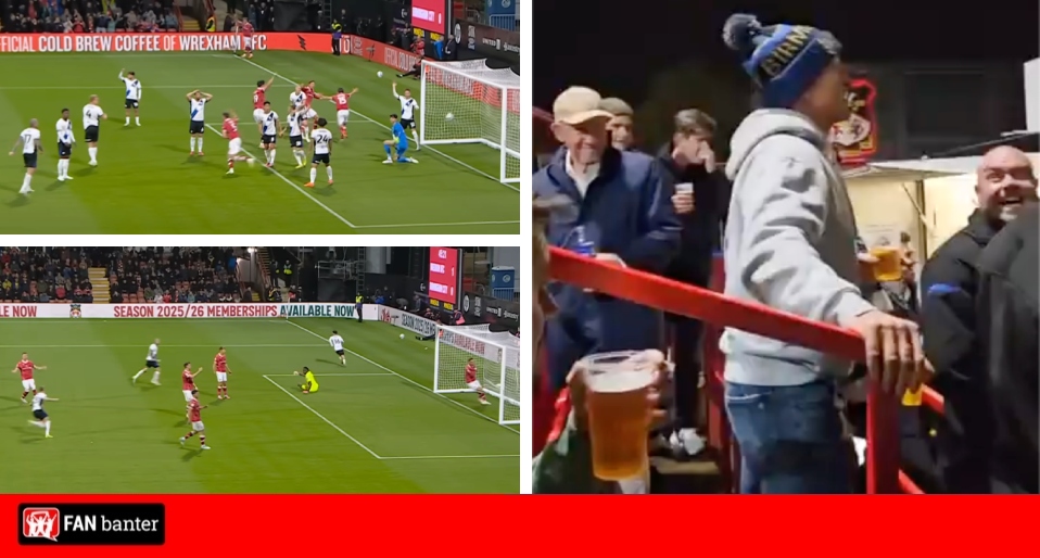 Tom Wagner gives speech to Birmingham fans at half time of match ...
