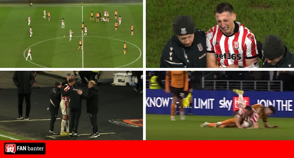 Update given on Stoke player broke down in tears and required oxygen ...