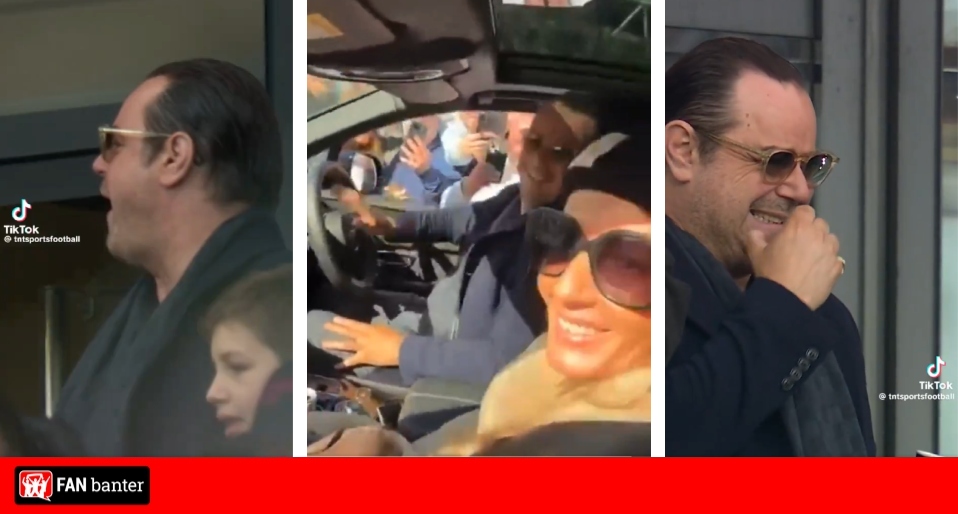 Leeds fans taunt Danny Dyer as he leaves London Stadium after West Ham ...